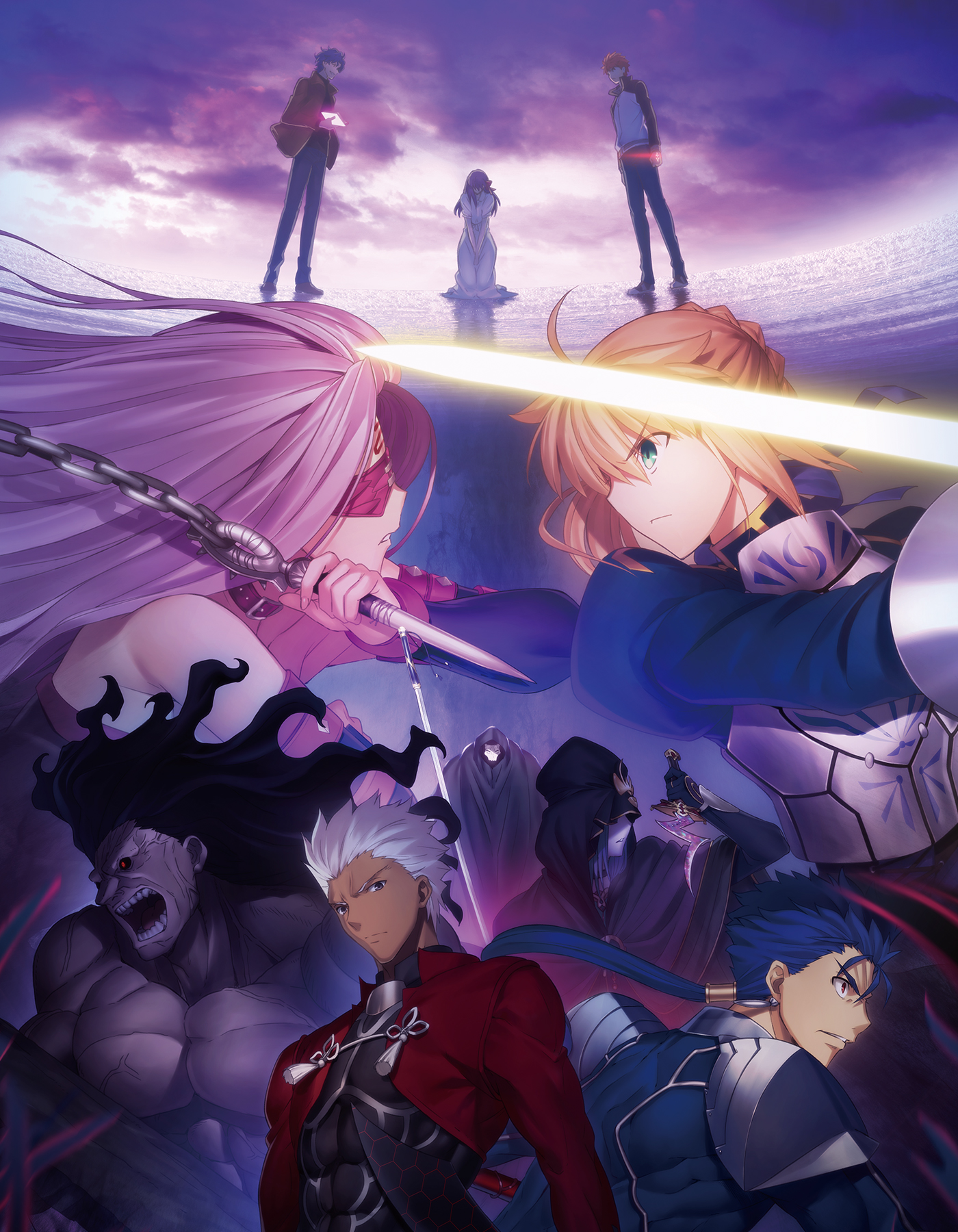 fate/stay night archer artoria pendragon (fate) cu chulainn (fate ...